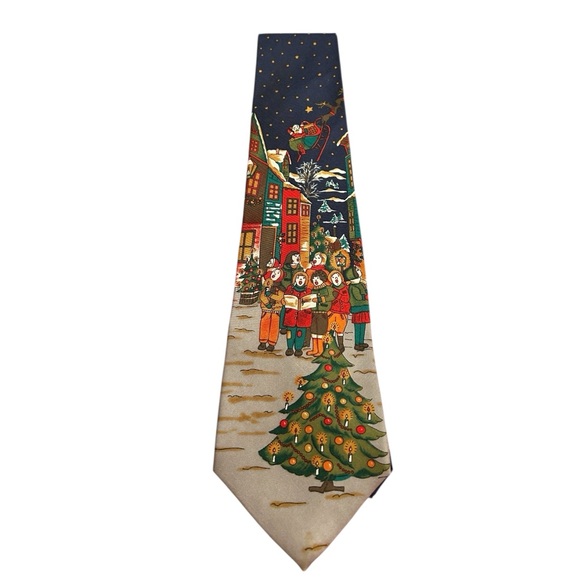 Stafford | Accessories | Stafford Festive Christmas Tie With Carolers ...